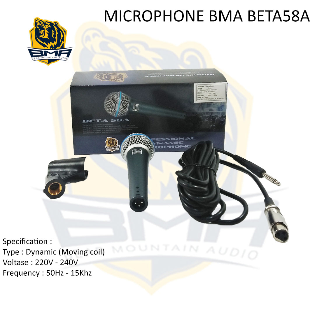 Professional Vocal Microphone BMA BETA 58A - BMA Indonesia