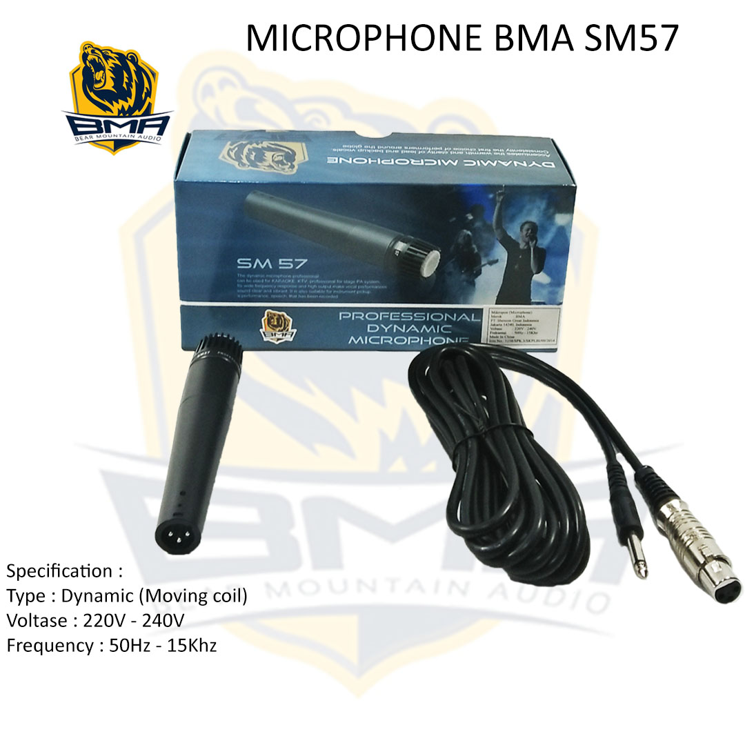 Professional Dynamic Microphone BMA SM 57 - BMA Indonesia